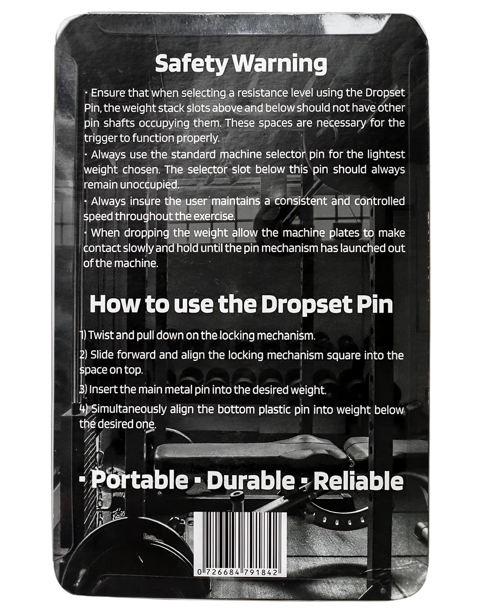 Dropset Pins – J&J Fitness LTD